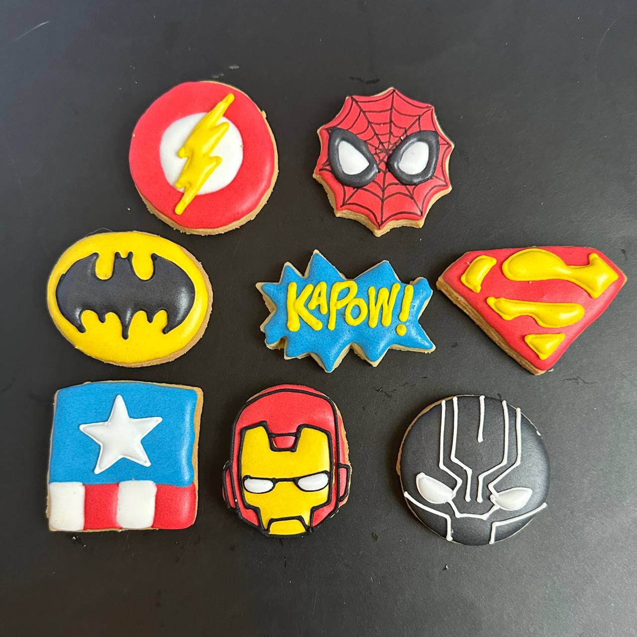 Mini Superheroes Sugar Cookies